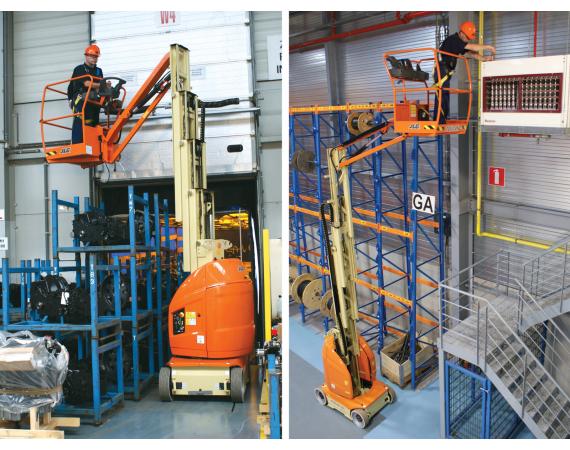 JLG Toucan Vertical Mast Lift with Jib – Auslift Equipment